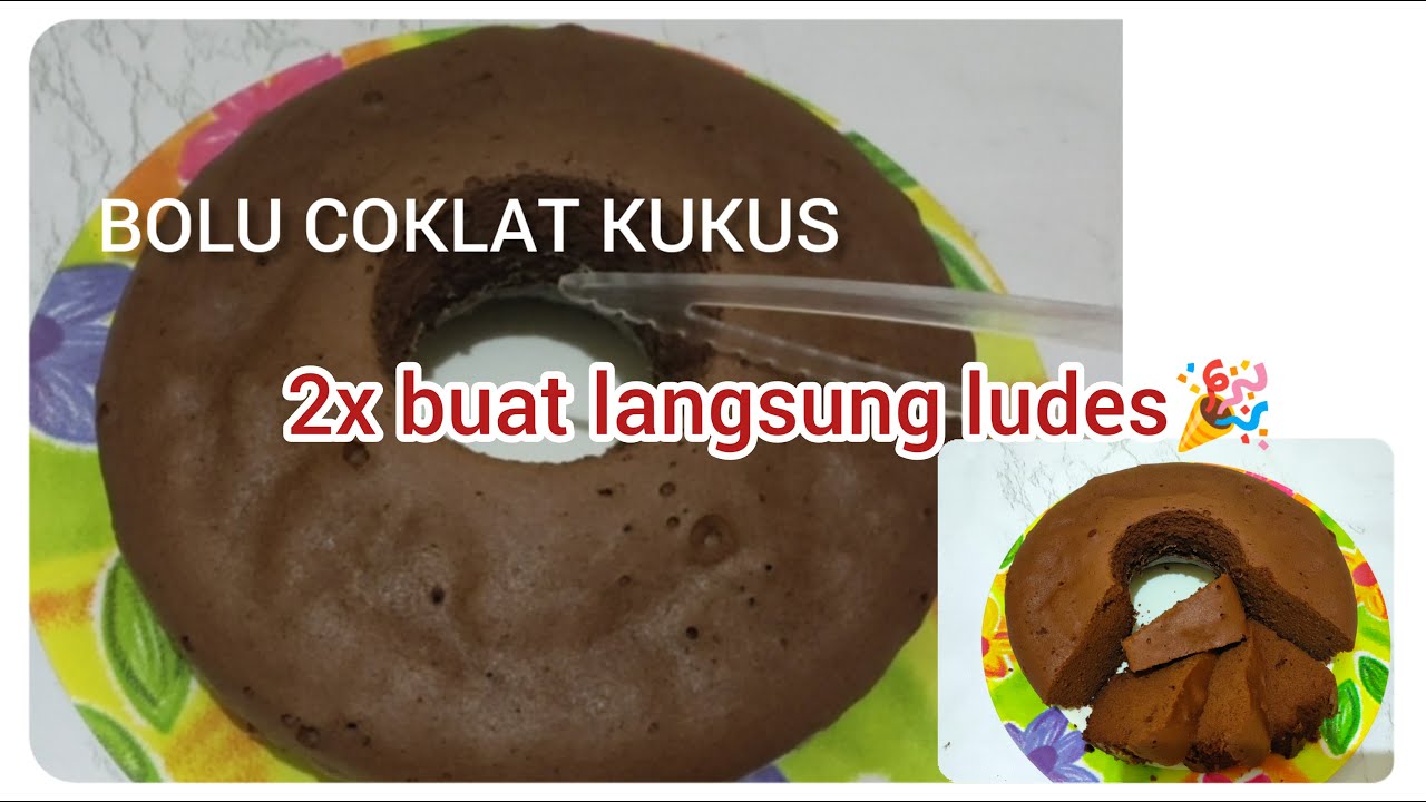 BOLU COKLAT KUKUS SKM 3 TELUR | langsung ludes gak pakai lama😁 - YouTube