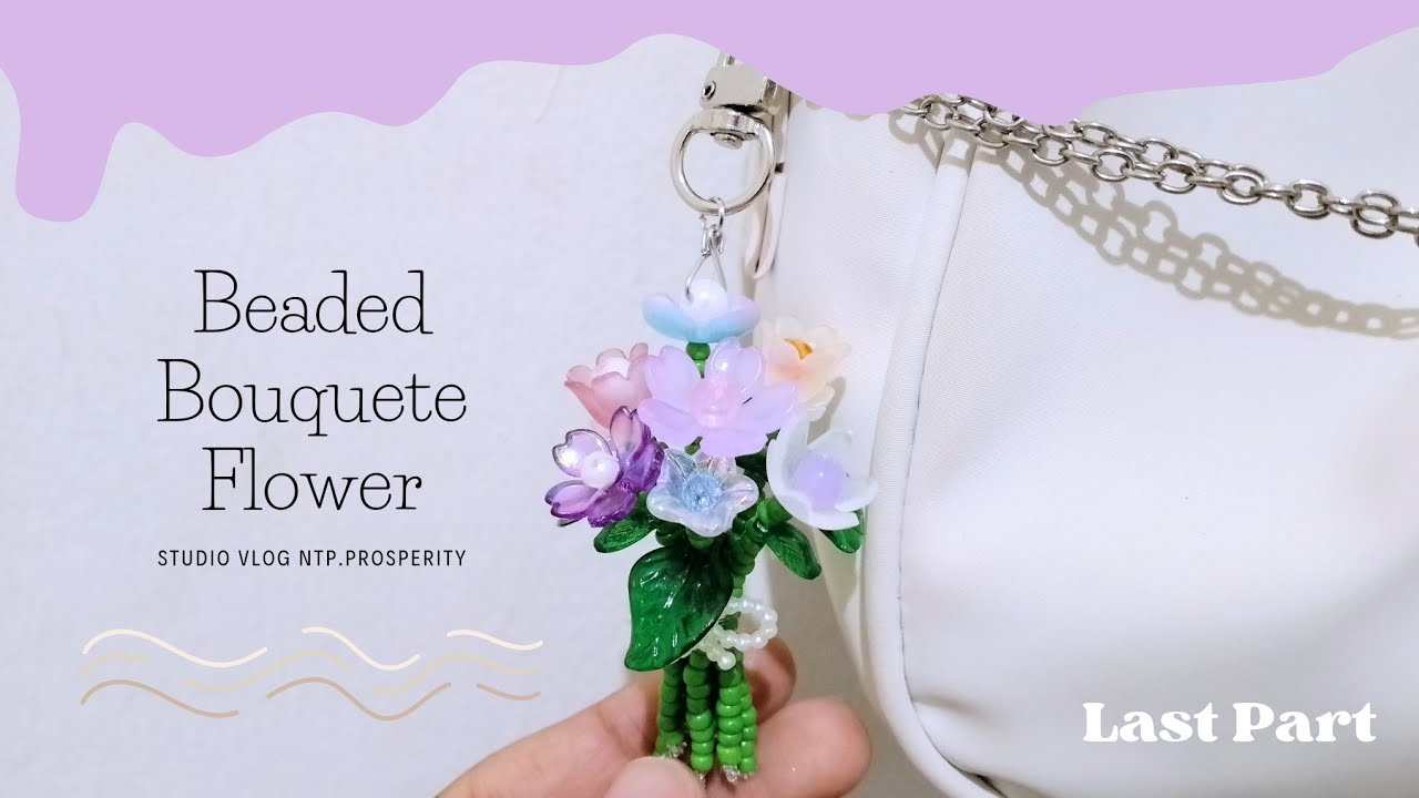 Beaded Flower Bouquete Making Last Part - YouTube
