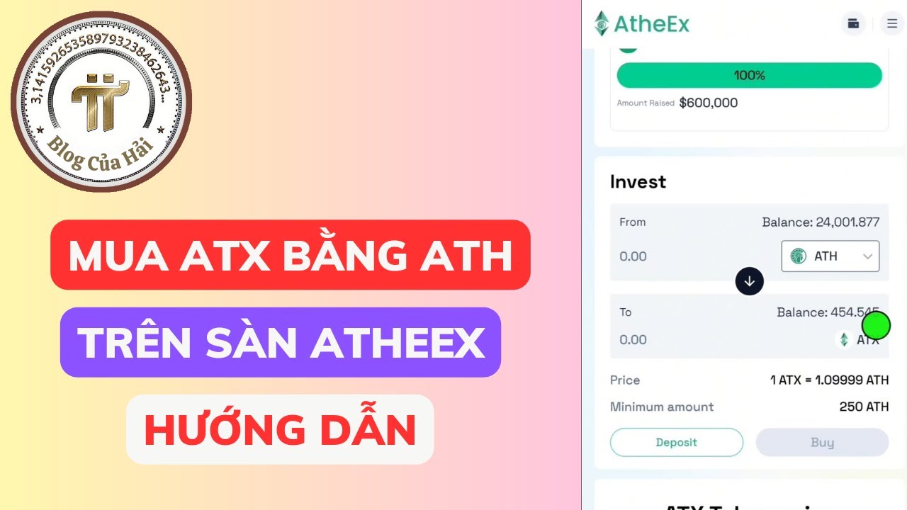 Hướng Dẫn Mua ATX Trên Sàn AtheEX Bằng ATH Để Làm Phí Giao Dịch l Blog ...