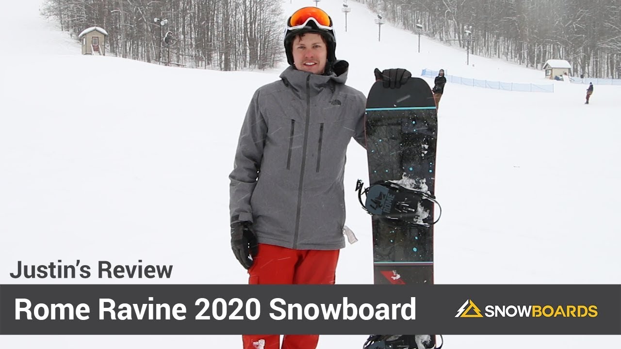 Justin's Review-Rome Ravine Snowboard 2020-Snowboards.com - YouTube