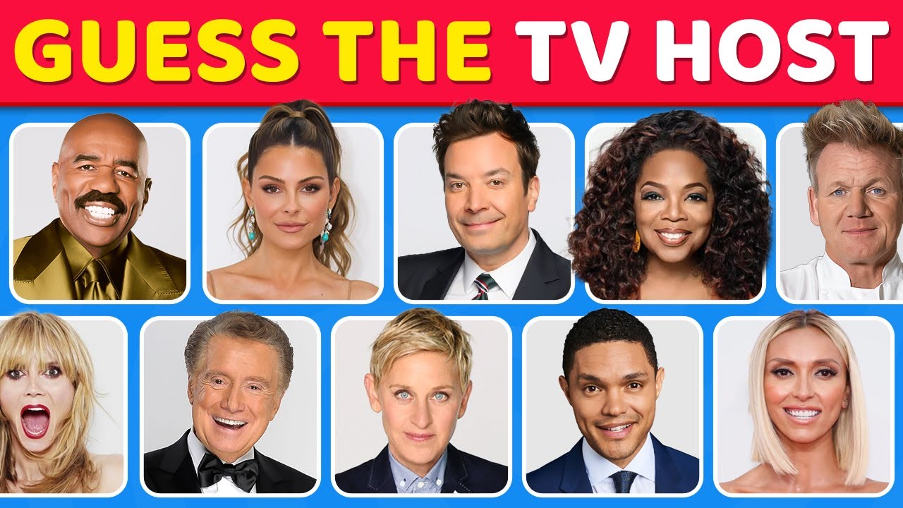 Only 1 in 10 Americans Can Name All These TV Hosts. Can You? - YouTube