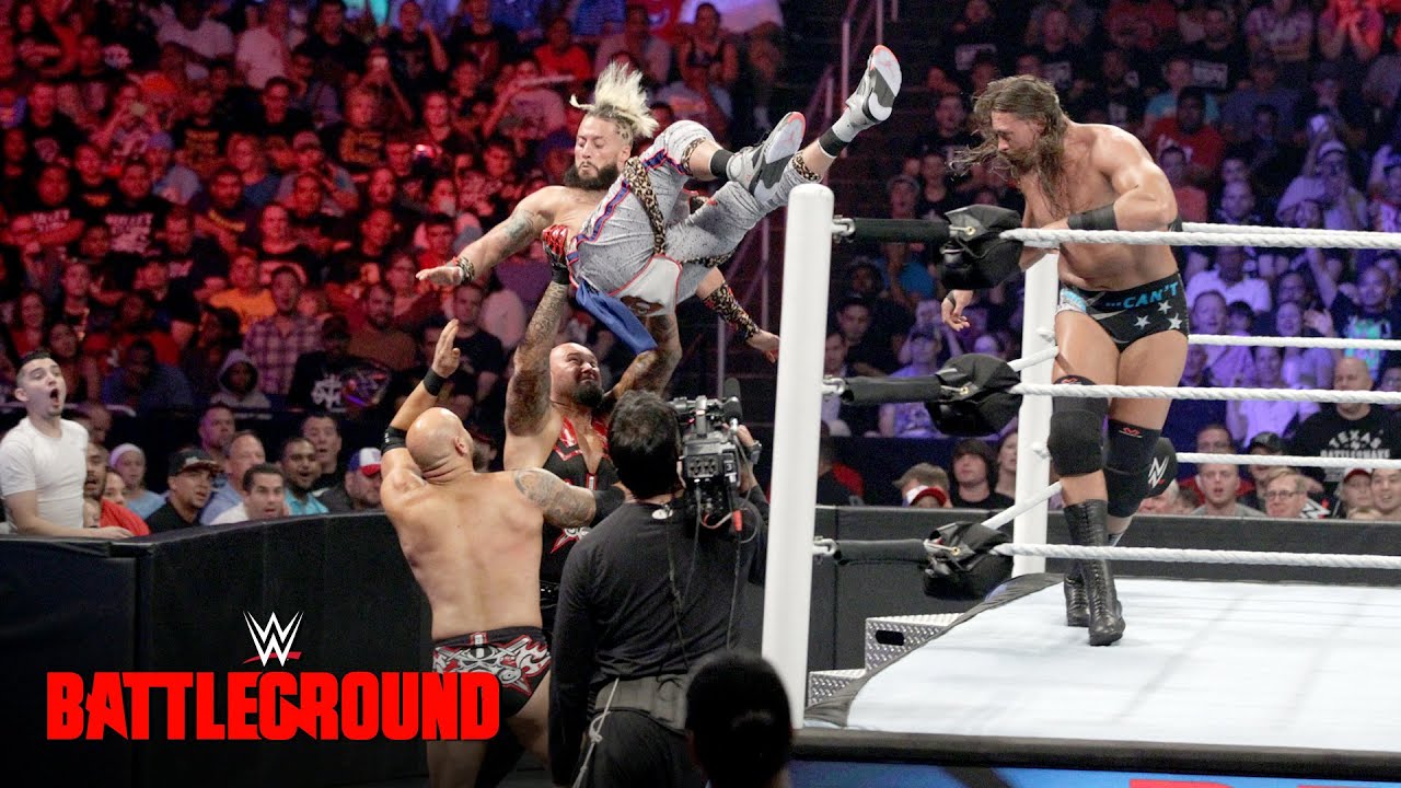 John Cena Enzo And Big Cass Vs The Club Wwe Battleground 2016 On Wwe