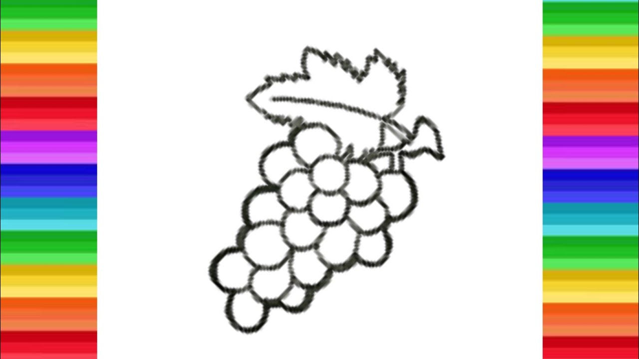 How To Draw Grapes 🍇|| Easy Grapes Drawing || - YouTube