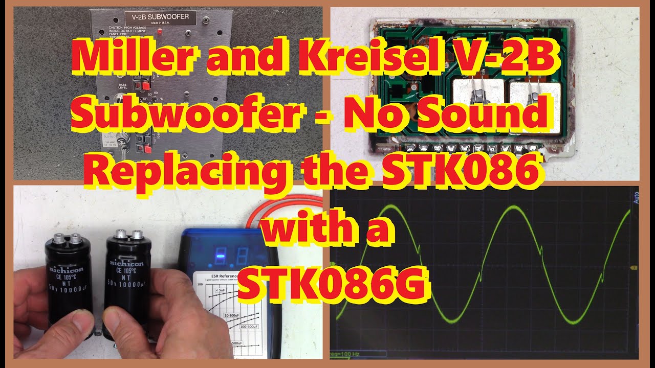 Miller and Kreisel MK V-2B Subwoofer - No sound - Blown Fuse ...