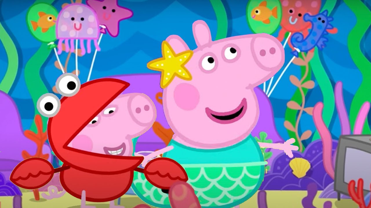Peppa Pig Dresses Up as a Mermaid🐷🧜‍♀️ 🐽 UNDER WATER PARTY! Peppa Pig ...