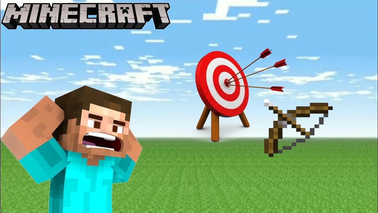 Make an archery game in minecraft | Survival series | [Archery game ...