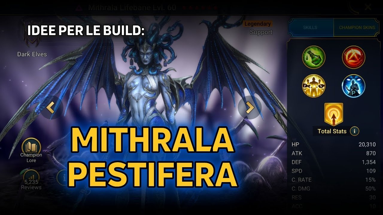 🇮🇹 💡 Idee per le build: MITHRALA PESTIFERA 💡 in Raid Shadow Legends ...