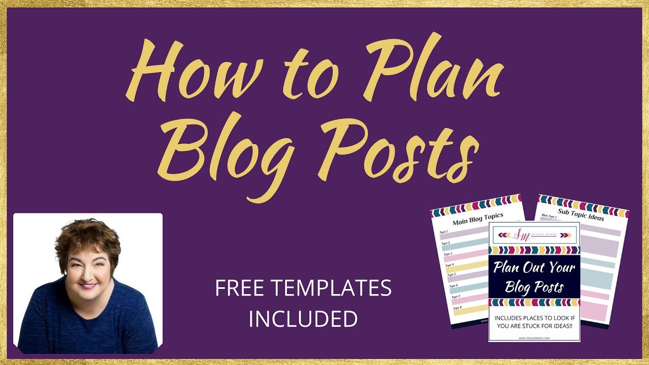 How to Plan Blog Posts - YouTube