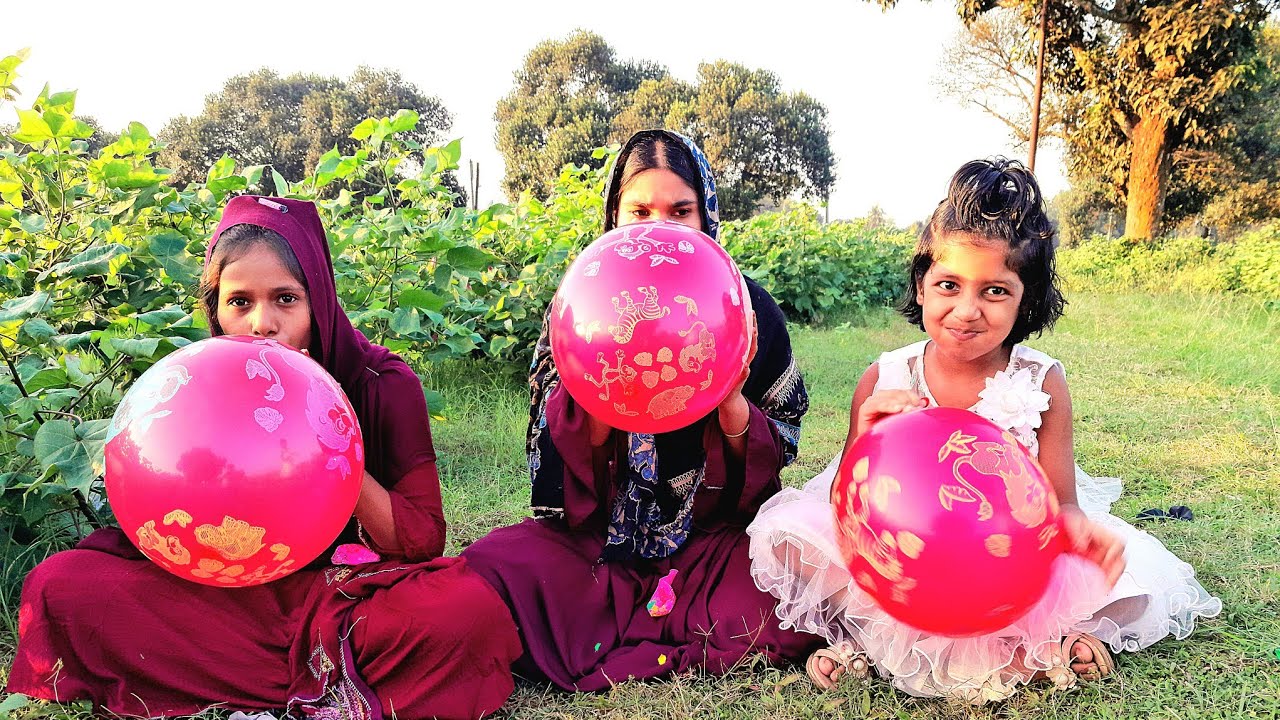 Outdoor fun with magic balloon learn colors for kids by kids,balloon ...