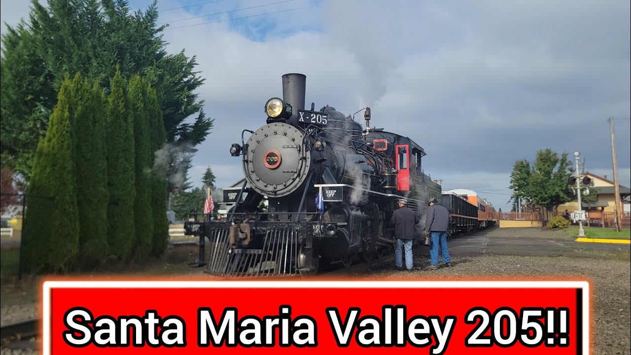 Santa Maria Valley 2-6-2 205 at the Albany and Eastern Railroad ...