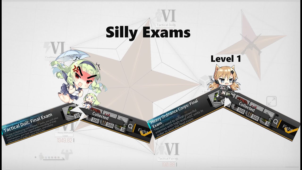 GFL | Final Exam memes (T-Doll and HOC final exam tutorials) - YouTube