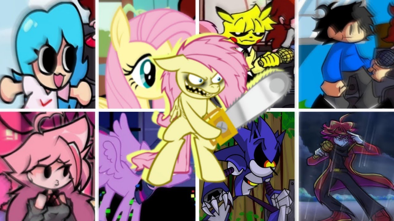 FNF: shed but everyone sings IT (betadciu) - YouTube