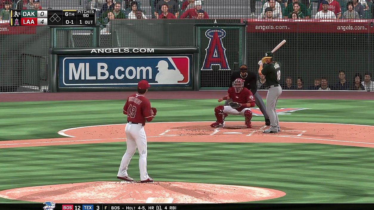 Athletics Baseball 2016 - MLB The Show 16: @ Los Angles Angels (Game 2 ...