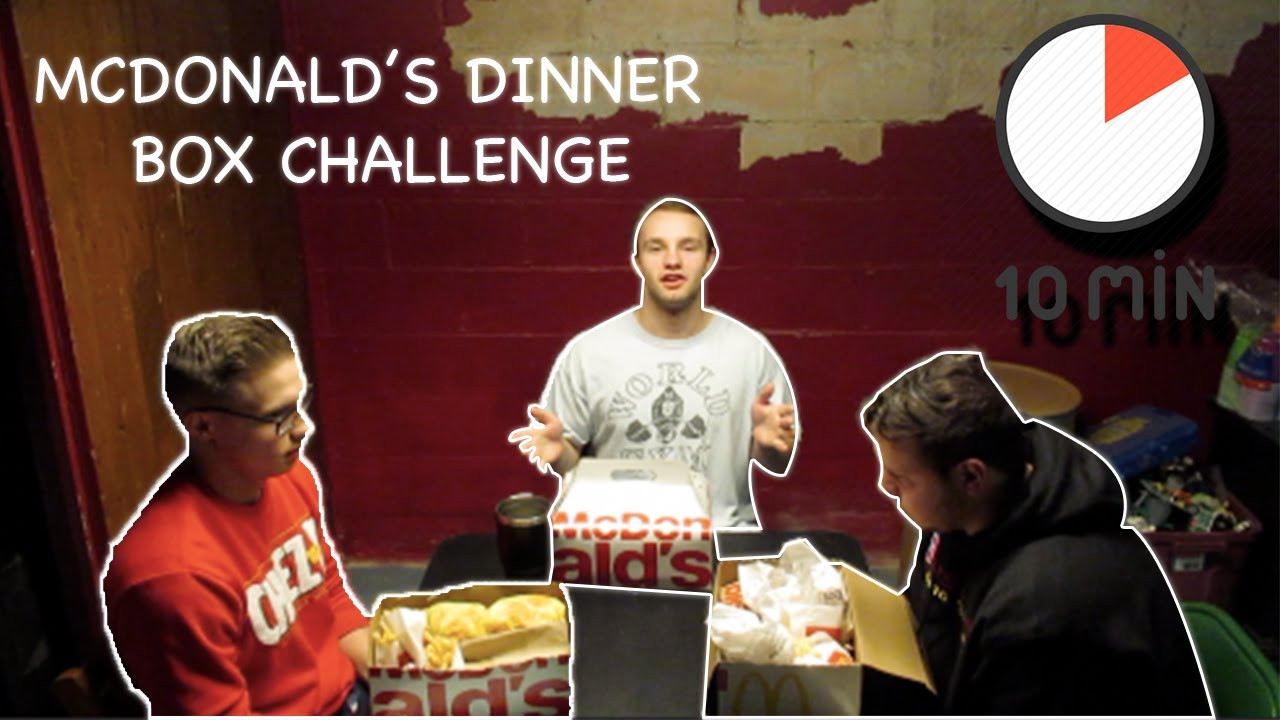 MCDONALD'S DINNER BOX CHALLENGE - YouTube