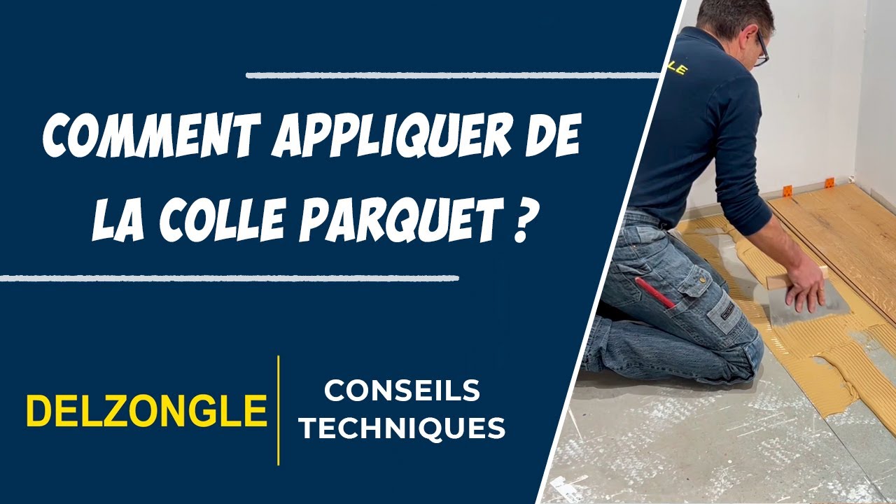 Comment Coller du Parquet Contrecollé ? Application Colle Parquet ...
