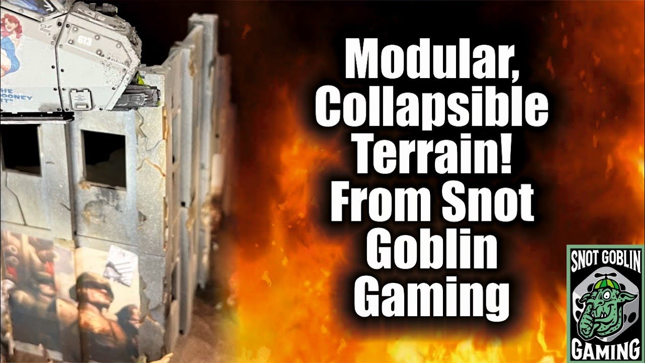 Modular, Collapsible Terrain! - From Snot Goblin Gaming - YouTube