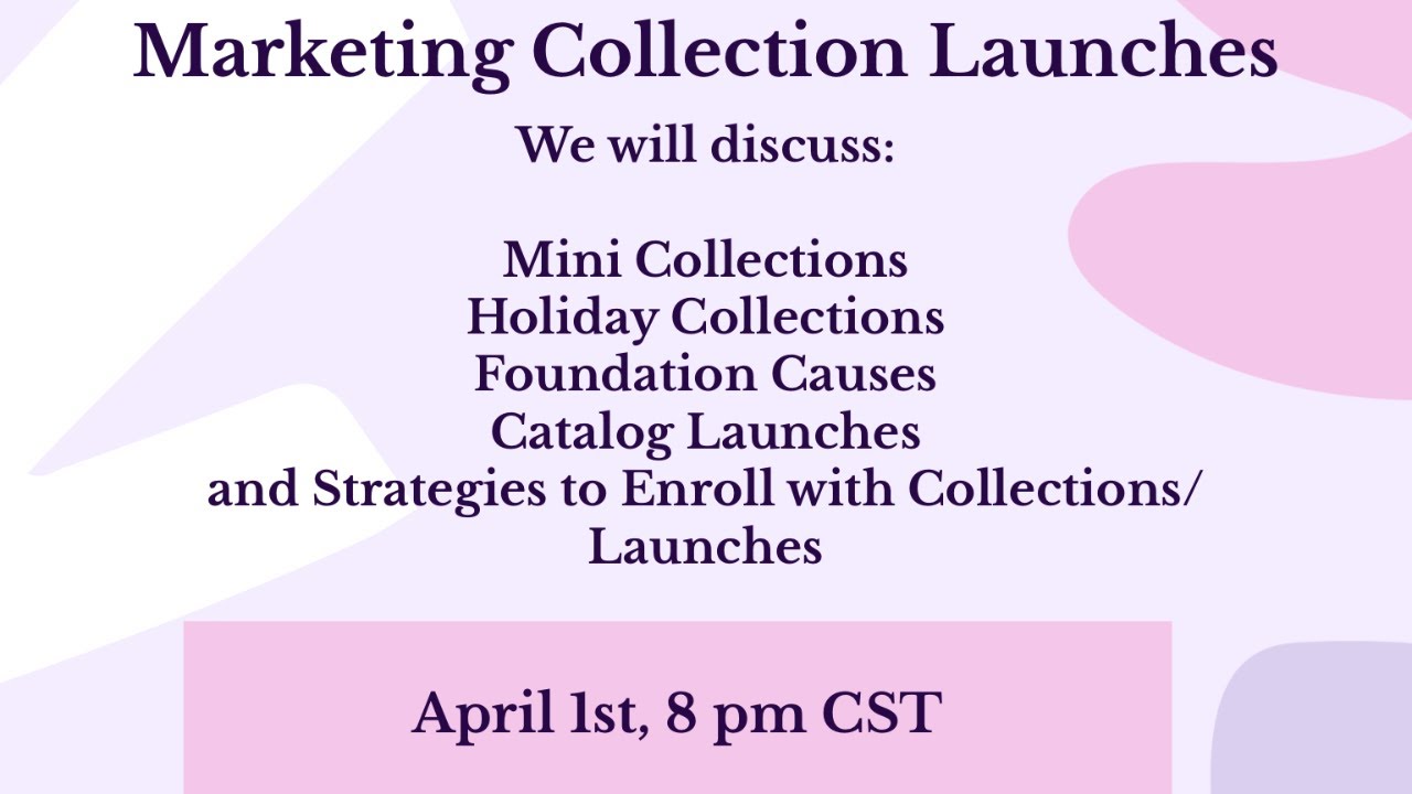 Marketing Collection Launches - YouTube