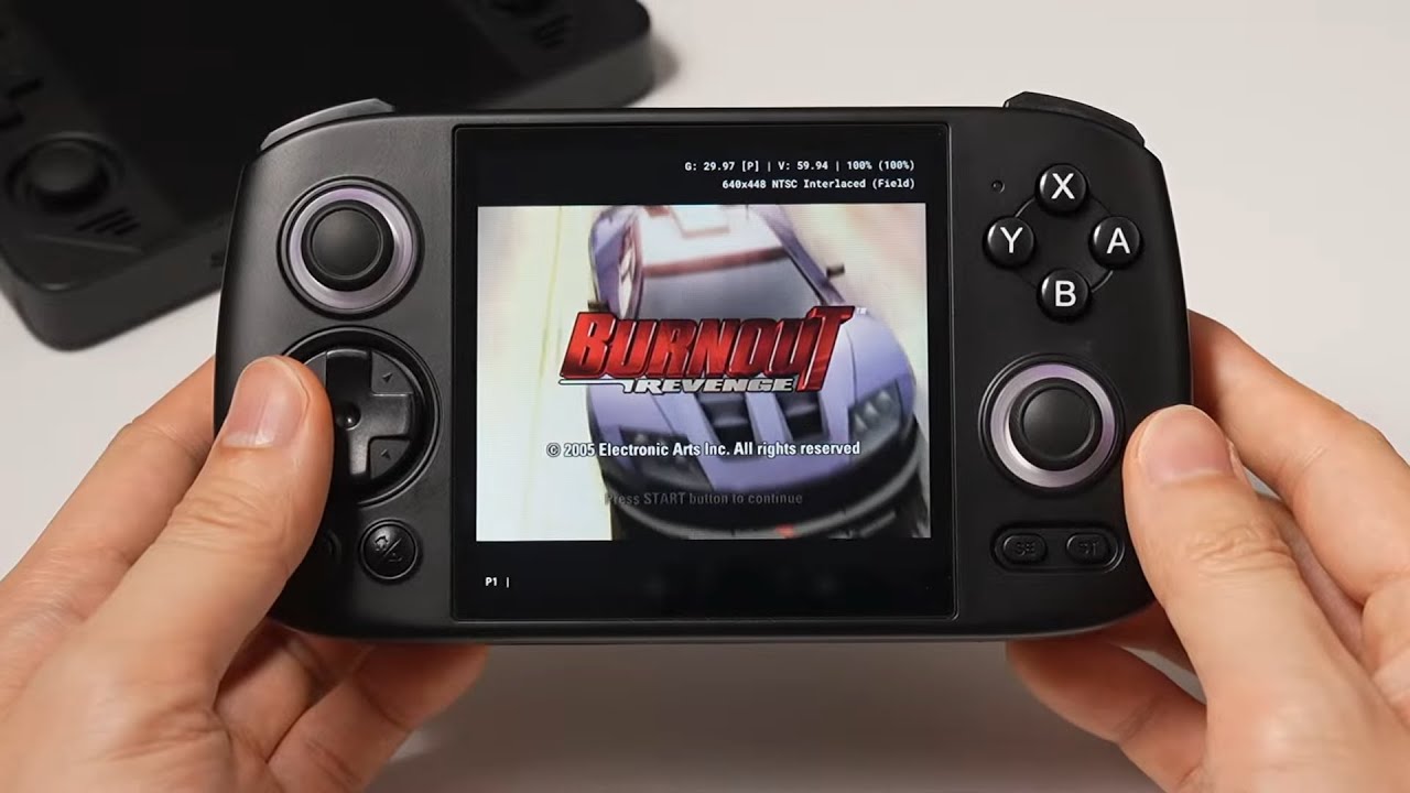 ANBERNIC RG Cube, PS2 - Burnout Revenge and 14 games test - YouTube