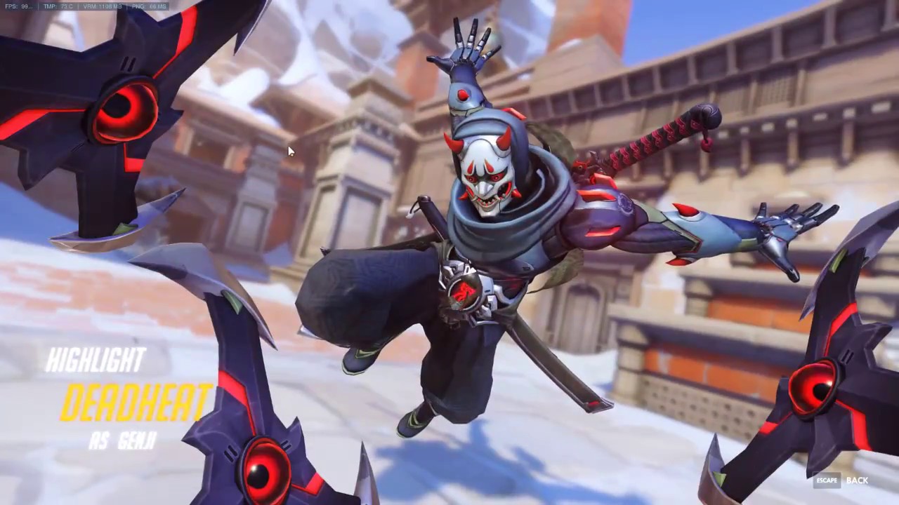 [OverWatch] Dead-Heat -Genji Ryūjin no ken wo kurae!! (1) - YouTube