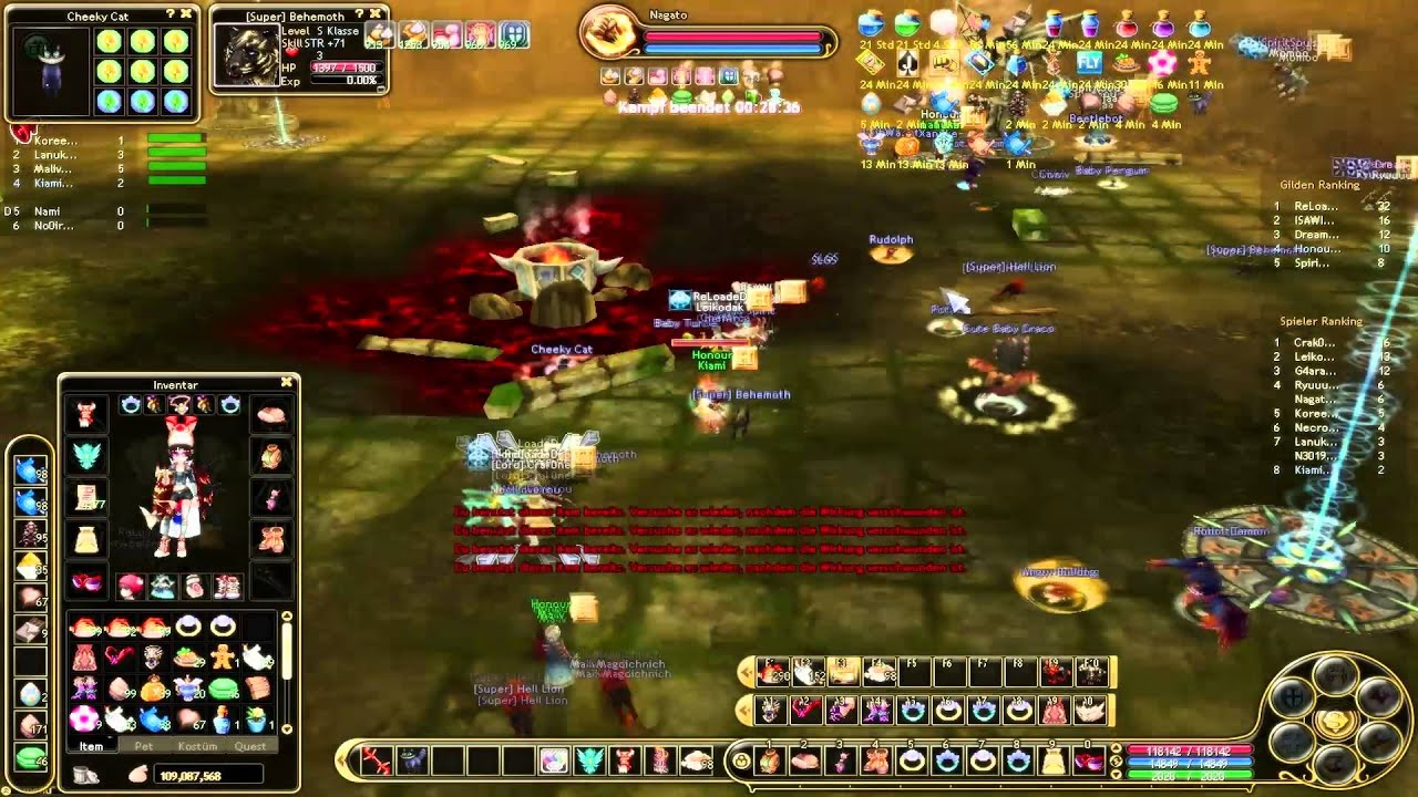 Flyff Guild War Murano 30.08.2014 Kiami PoV - YouTube