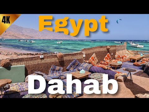 🇪🇬 The Most Relaxing Place in Egypt? Dahab Walking Tour 4K | Hidden Gem by The Red Sea