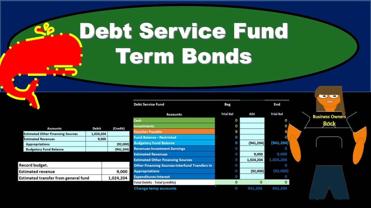 Debt Service Fund Term Bonds - Governmental Accounting - YouTube