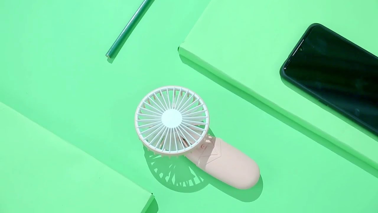 simple rechargeable hand portable mini fan - YouTube