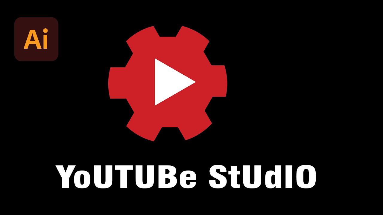 How To Create Youtube Studio Logo Design in Adobe Illustrator 2024 ...