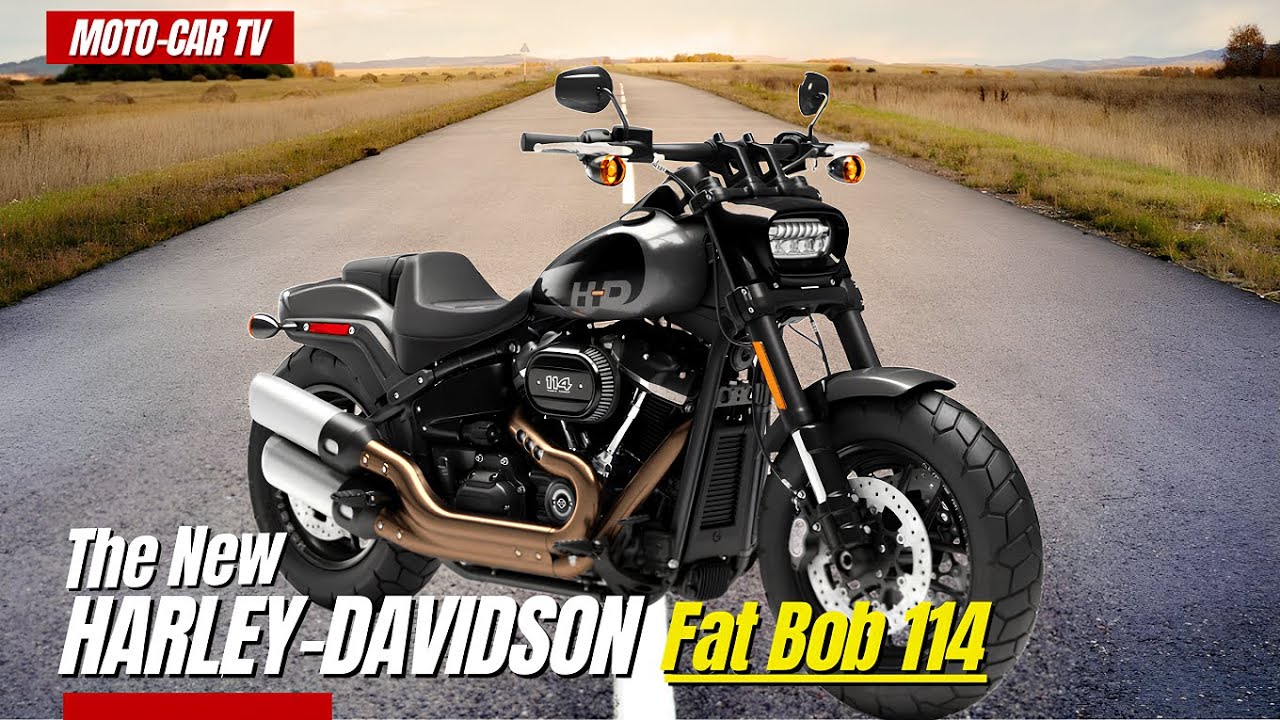 The New Harley-Davidson Fat Bob 114 | MOTO-CAR TV - YouTube