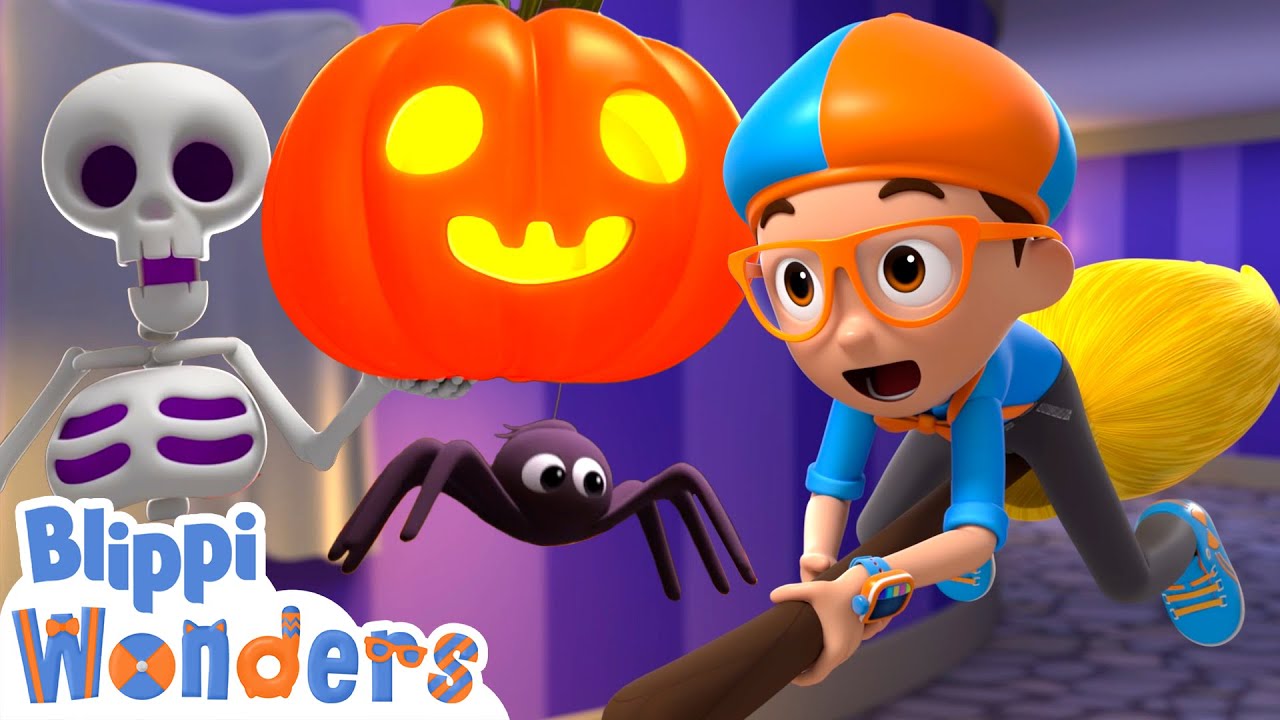 Blippi Visits A Spooky Haunted House - Blippi Wonders | Educational ...