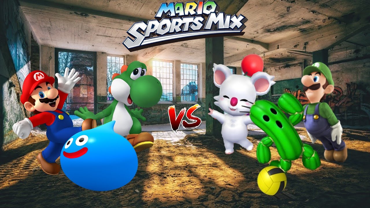 Mario Sports Mix - Basketball (3 players, Expert CPU) Exhibition Match ...
