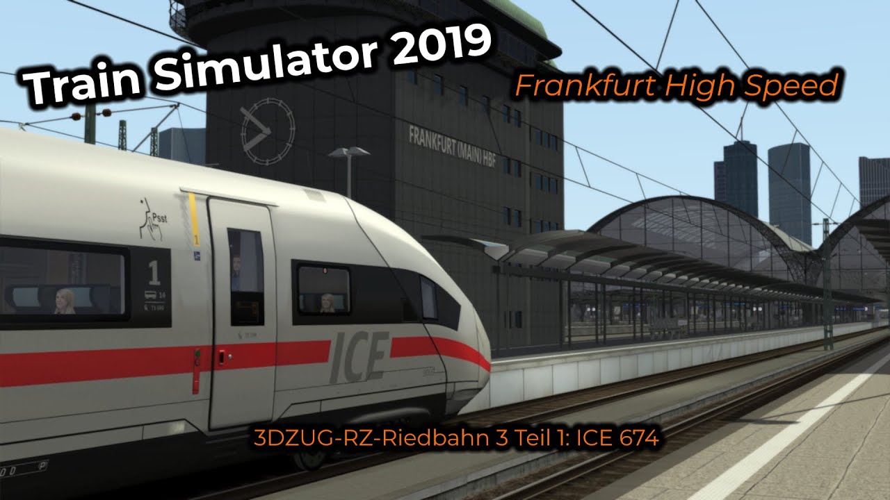 3DZUG-RZ-Riedbahn 3 Teil 1: ICE 674 -- Livestream 08/09/2019 - YouTube
