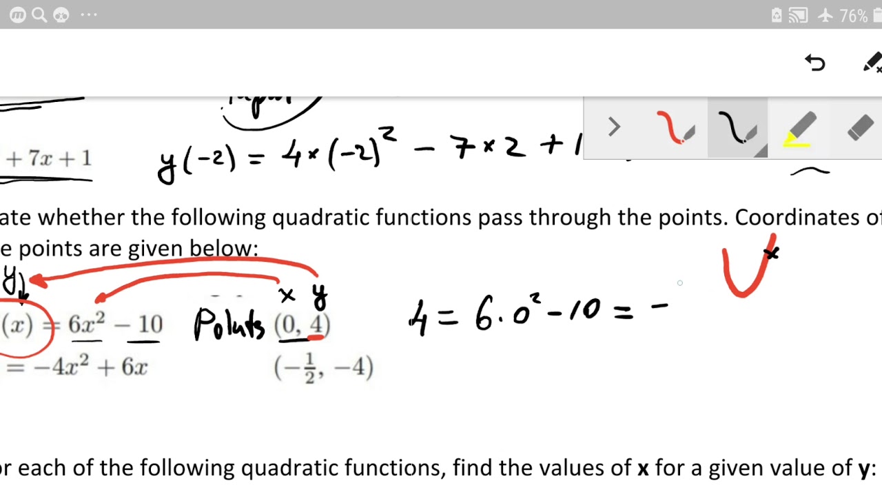 GCSE Maths Quadratic functions Revision | Basics - YouTube