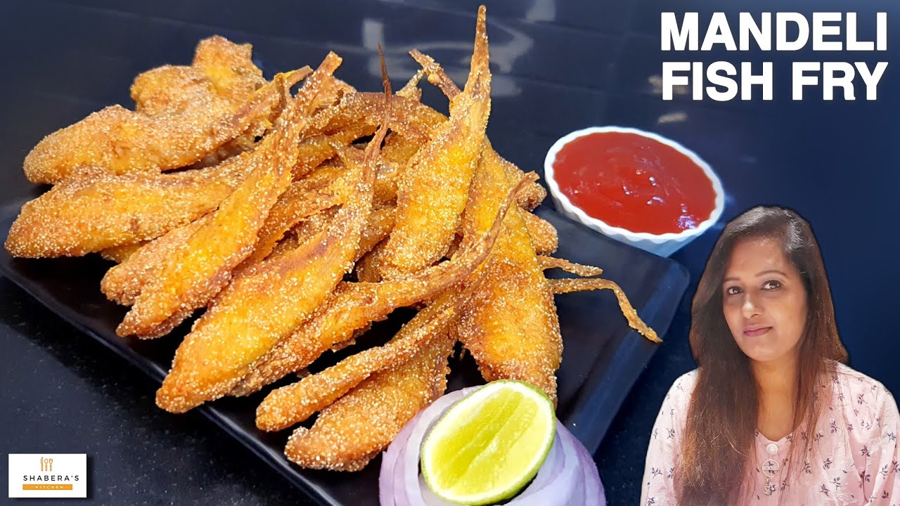 Crispy Mandeli Fish Fry Recipe | Mandeli Fry | मांदेली फ्राई | कुरकुरीत ...