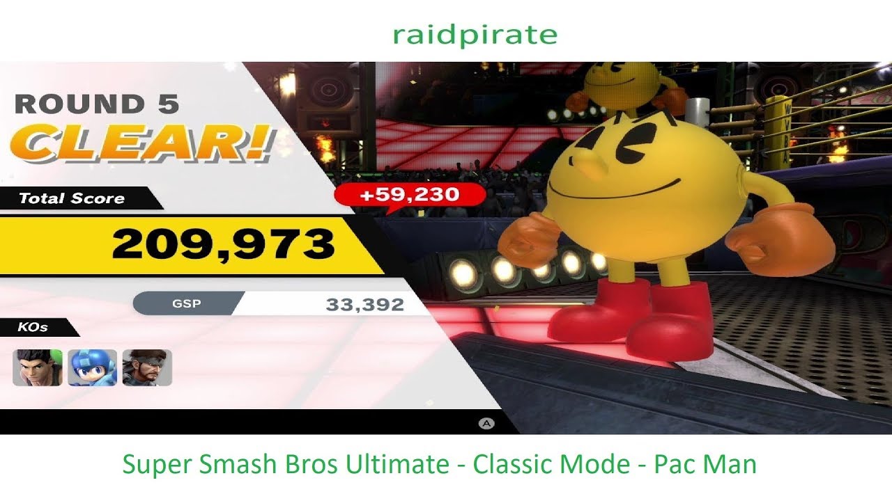 Super Smash Bros Ultimate - Classic Mode - Pac Man - YouTube