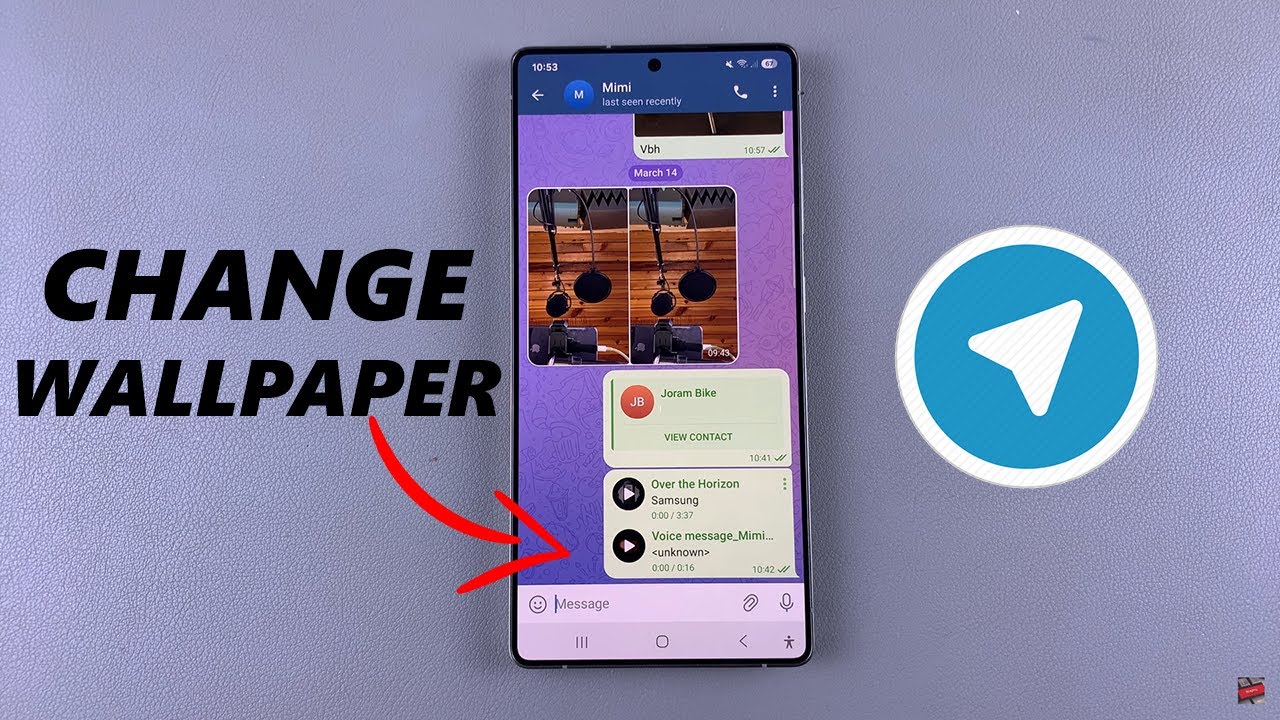 How To Change Chat Wallpaper In Telegram - YouTube