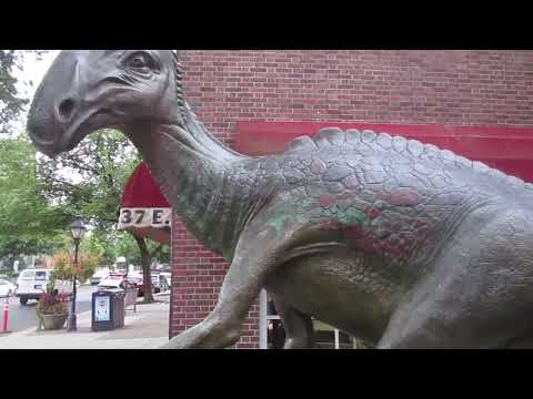 THE HADDY THE HADROSAURUS FOUNTAIN IN HADDONFIELD, NEW JERSEY - YouTube