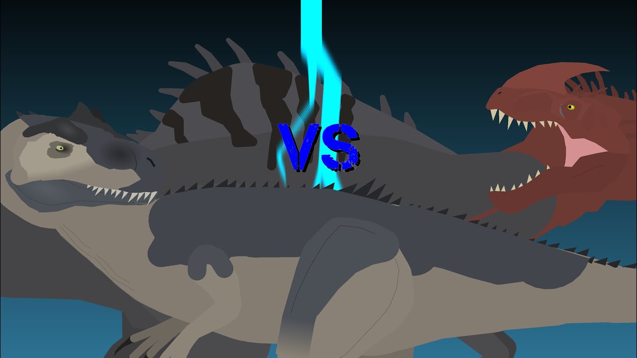 Allosaurus VS Malusaurus ll stick nodes animation - YouTube