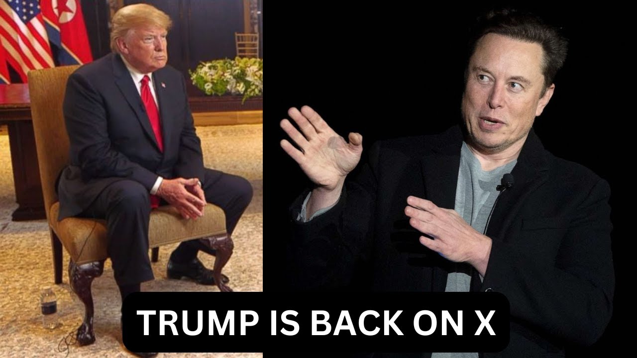 Trump returns to X with an Elon Musk Interview - YouTube
