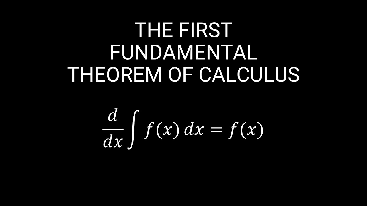 How are Integrals and Derivatives related? - The First Fundamental ...