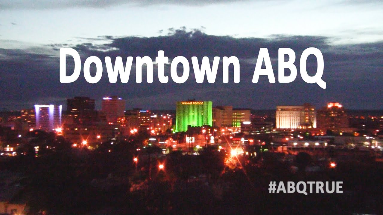 ABQ TRUE | Downtown Albuquerque Route 66 City Lights Time Lapse - YouTube