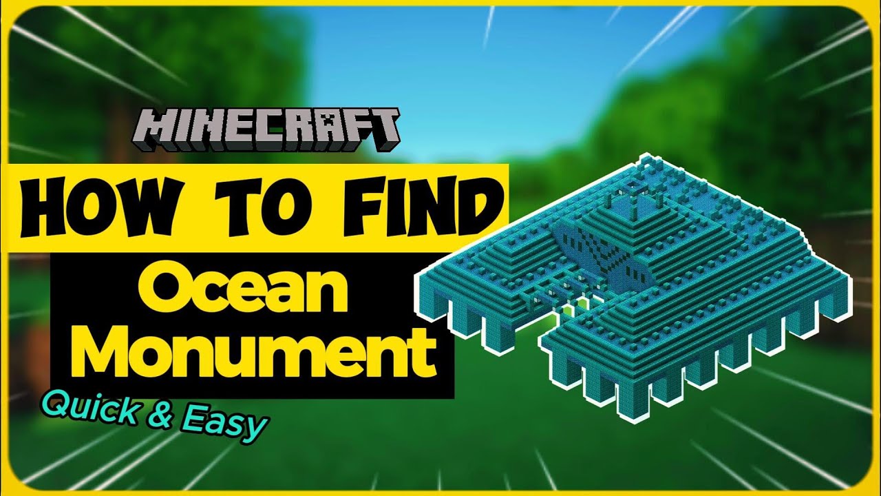 How To Find The "Ocean Monument" in Minecraft | Quick & Easy Tutorial ...