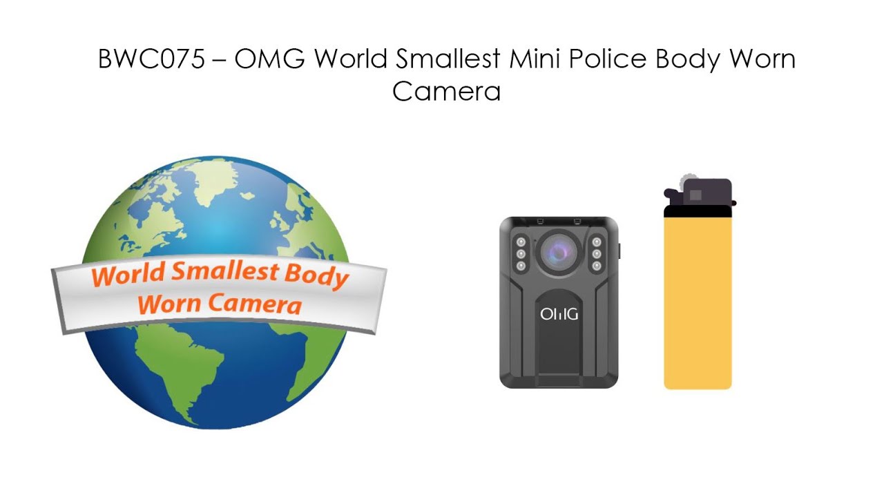 BWC075 – OMG World Smallest Mini Police Body Worn Camera - YouTube