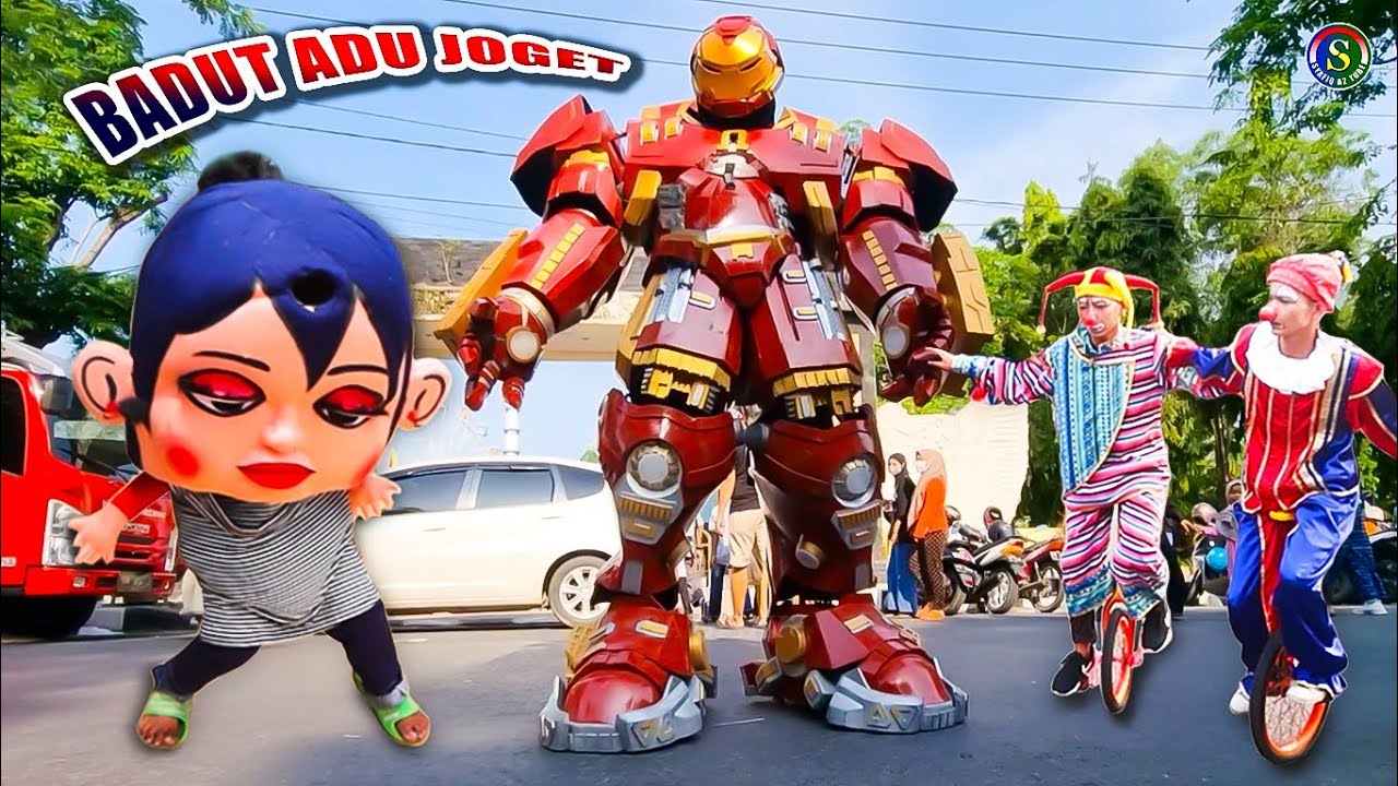 BADUT MAMPANG LUCU JOGET HEDON vs ROBOT ~ Kumpulan BADUT JALANAN Adu ...