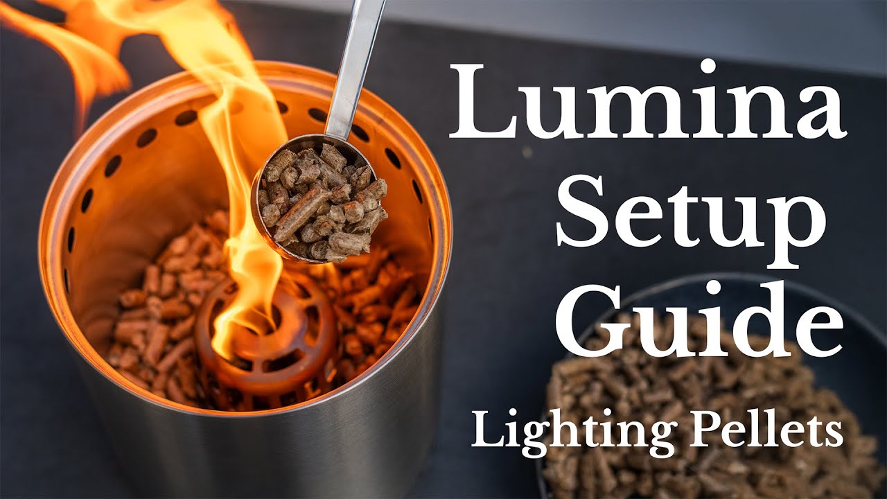 Lumina Tabletop Fire Pit Instructions (Pellets) - YouTube