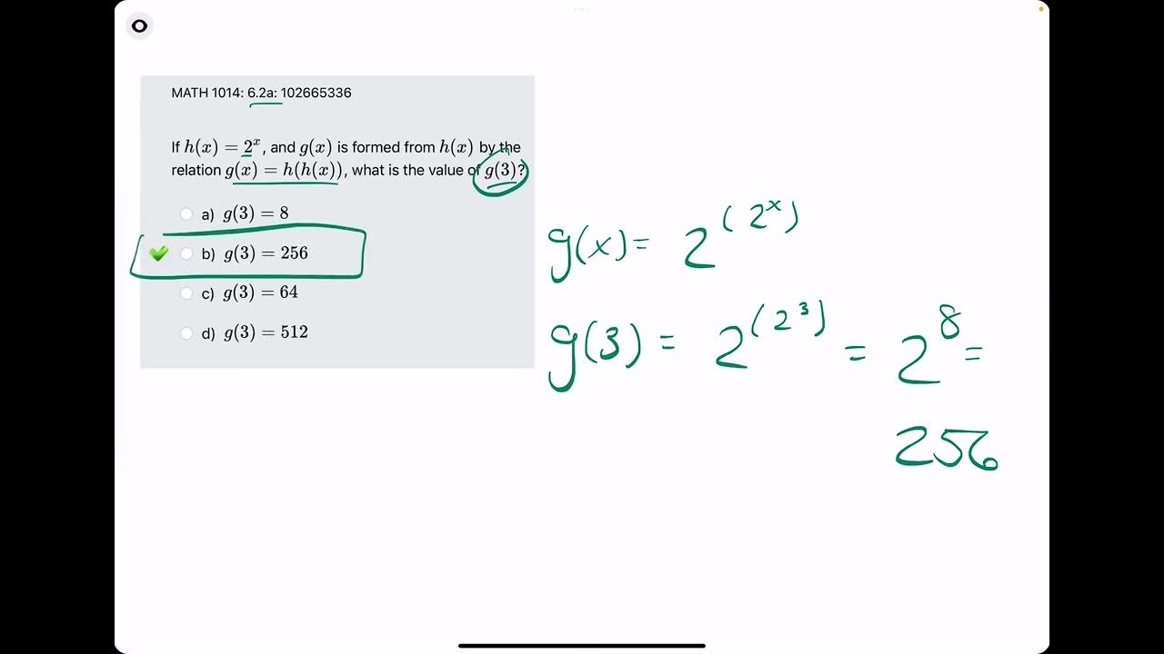Quiz 6 problem 6.2a (VT MATH 1014) - YouTube