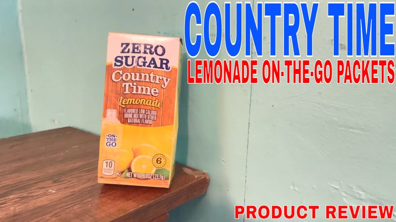 Country Time Lemonade On-the-Go Packets, 6-Count Boxes (Pack of 12) 🔴 ...