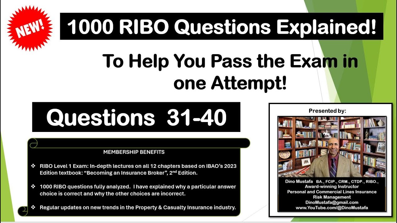 RIBO Questions Explained (Questions 31-40) - YouTube