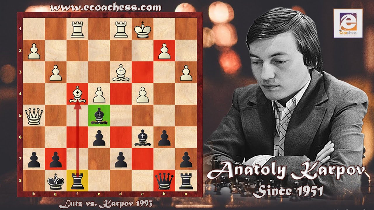 Greatest Chess Positional Play! Lutz vs. Karpov Dortmund 1993 - YouTube