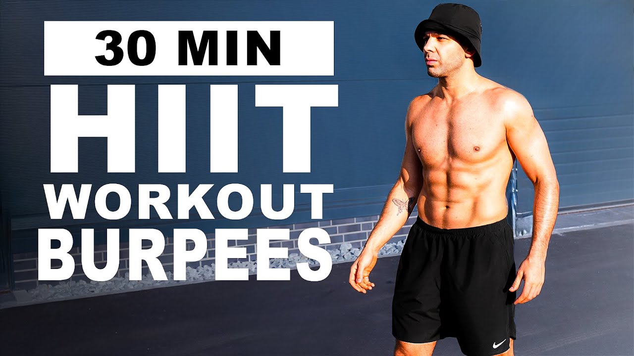 30 MIN CALORIE KILLER HIIT WORKOUT - BURPEE Challenge, No Equipment ...